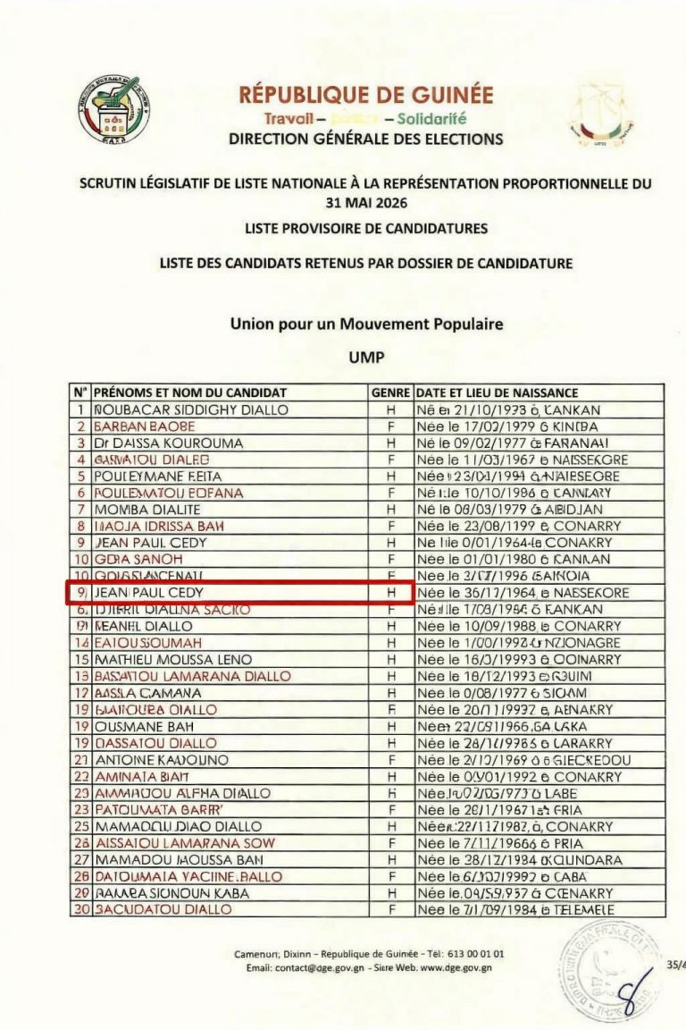 Législatives 2026 : la présence de Jean Paul Cedy sur deux listes crée ...